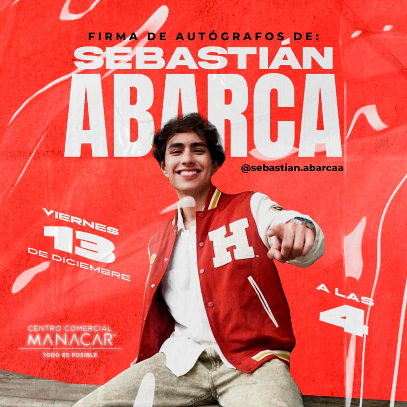 Sebastián Abarca en el Centro Comercial Manacar – Expresión México
